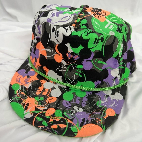 Accessories | 9s Neon Disney Snapback Hat | Poshmark